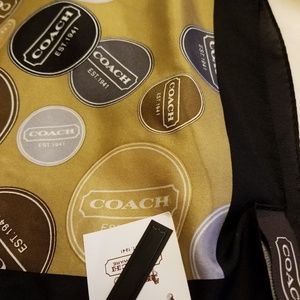 Coach | Accessories | Nwt Coach Gallery Button Scarf | Poshmark